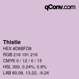 #thistle Farbe im Detail Komplementärfarbe Schattierung