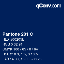 Pantone 281